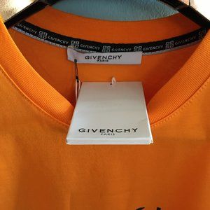 Givenchy | Shirts | Givenchy Orange Tshirt Men 0cotton Size Medium ...